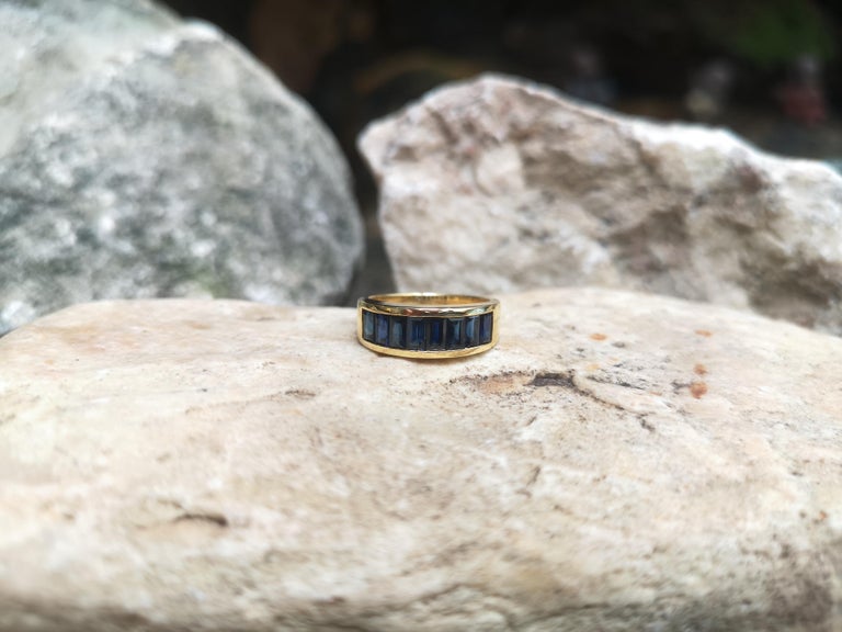 SJ2268 - Blue Sapphire Ring Set in 18 Karat Gold Settings – SJ ...