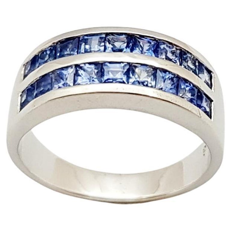SJ3090 - Blue Sapphire Ring set in Silver Settings – SJ. International